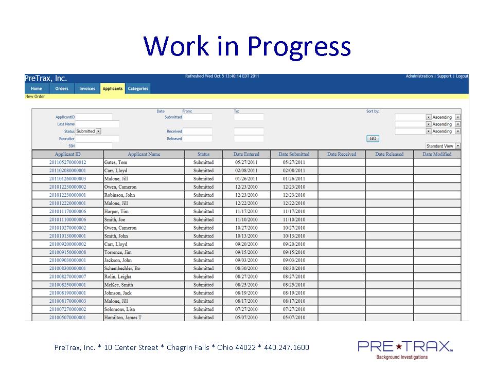 Instructions | Background Check | Employment Background Check | PreTrax ...